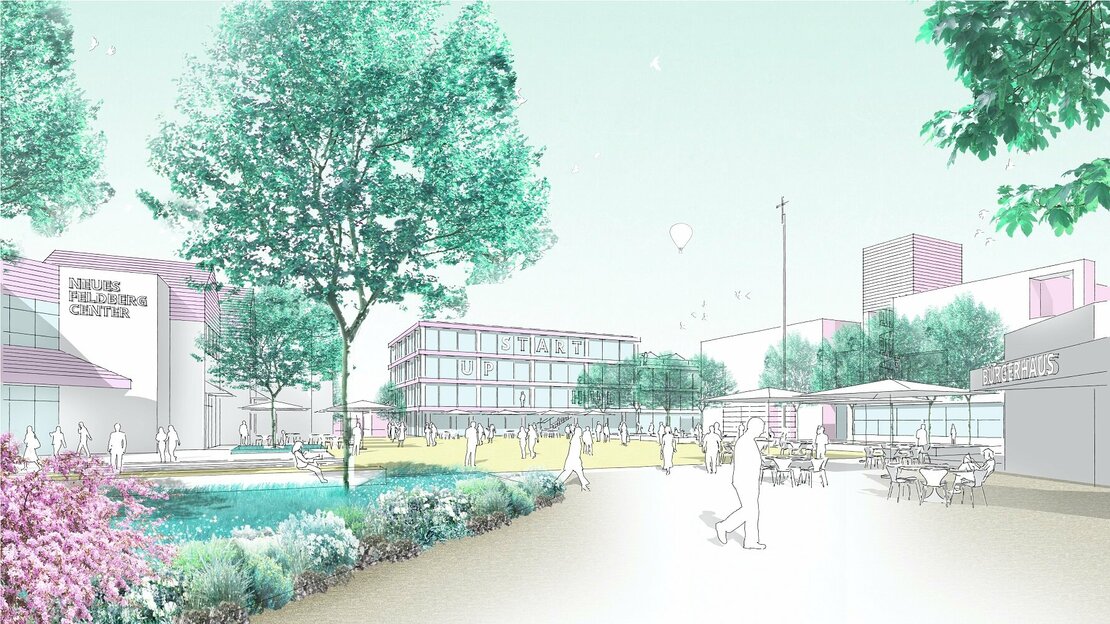 Neue Stadtmitte, Neu Anspach - AK Hessen